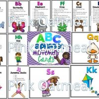 Alphabet Movement Cards - Pink Oatmeal Shop