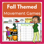 Fall Themed Movement Games - Pink Oatmeal Shop