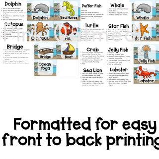 Ocean Themed Yoga - Pink Oatmeal Shop