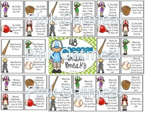 Baseball Brain Breaks - Pink Oatmeal Shop