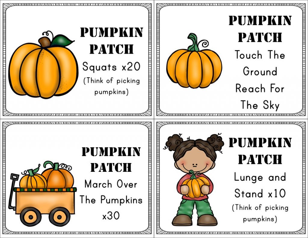 Autumn Themed Brain Breaks - Pink Oatmeal Shop