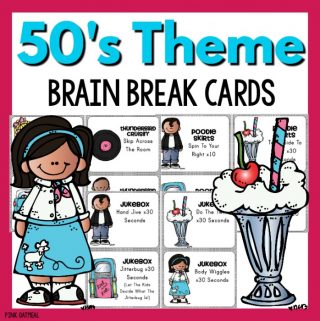 Brain Breaks - 50's Theme - Pink Oatmeal Shop