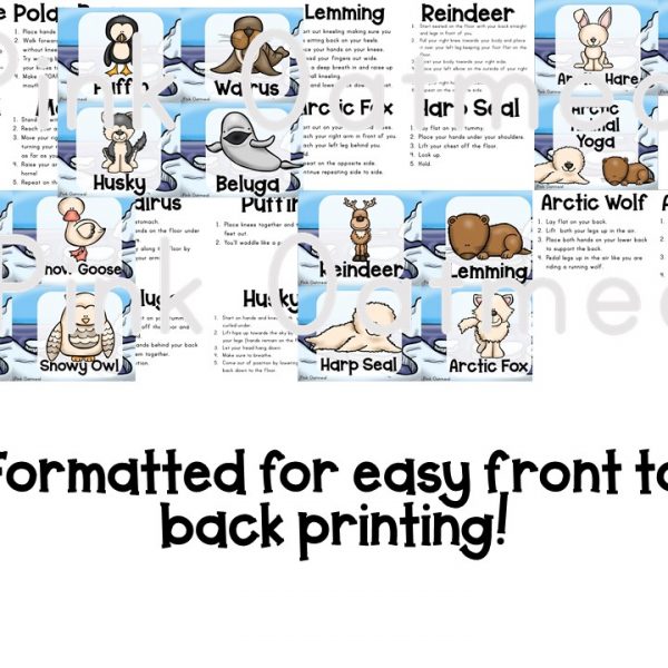 Arctic Animal Yoga - Pink Oatmeal Shop