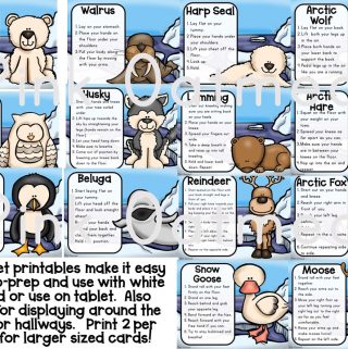 Arctic Animal Yoga - Pink Oatmeal Shop