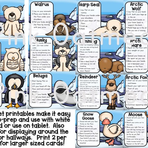 Arctic Animal Yoga - Pink Oatmeal Shop