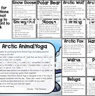 Arctic Animal Yoga - Pink Oatmeal Shop