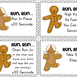 Gingerbread Man Brain Breaks - Pink Oatmeal Shop