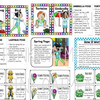 Spring Themed Movement Games - Pink Oatmeal Shop