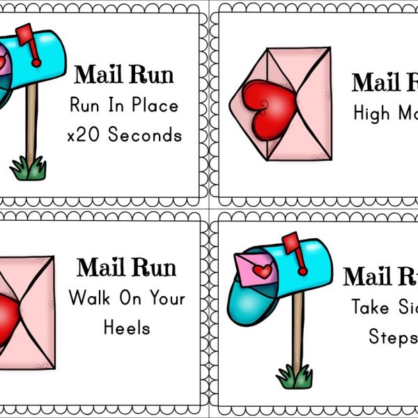 Valentine's Day Brain Break Cards - Pink Oatmeal Shop