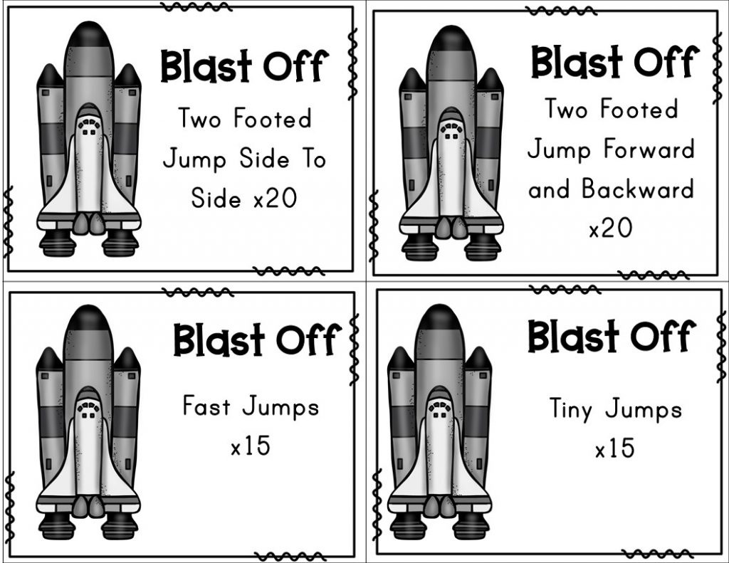 Space Brain Breaks - Pink Oatmeal Shop