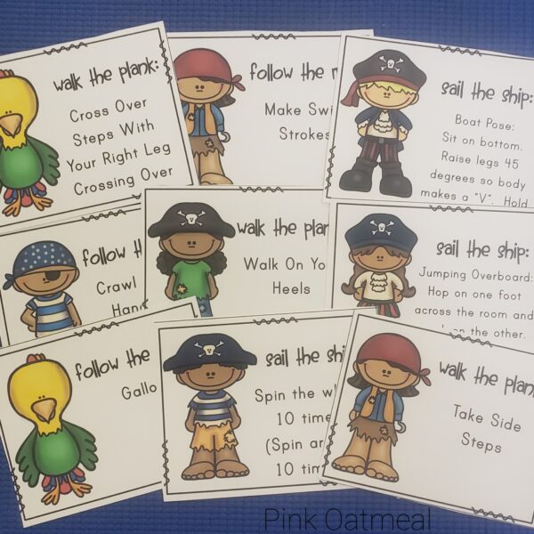 Pirate Brain Breaks - Pink Oatmeal Shop