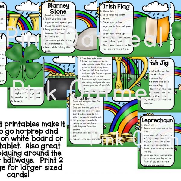 St. Patrick's Day Yoga - Pink Oatmeal Shop