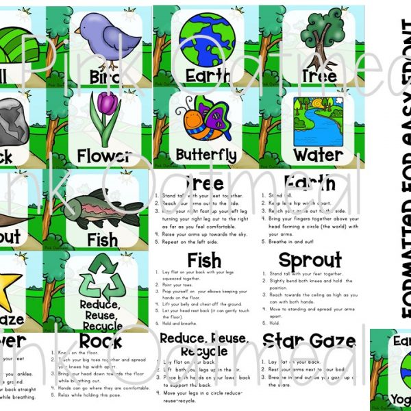 Earth Day Yoga - Pink Oatmeal Shop