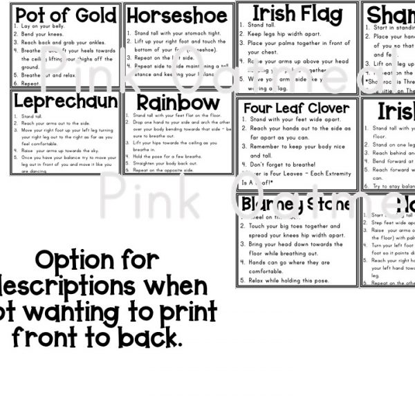 St. Patrick's Day Yoga - Pink Oatmeal Shop