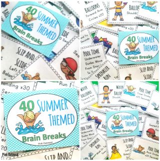 Summer Brain Break Cards - Pink Oatmeal Shop