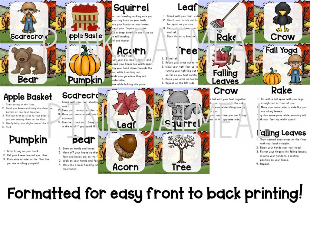 Fall Yoga - Pink Oatmeal Shop