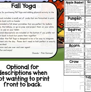 Fall Yoga - Pink Oatmeal Shop