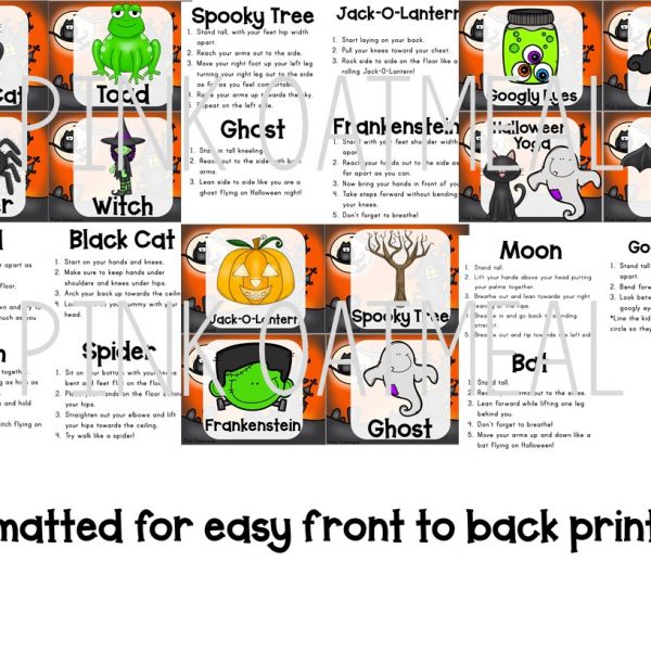 Halloween Yoga - Pink Oatmeal Shop