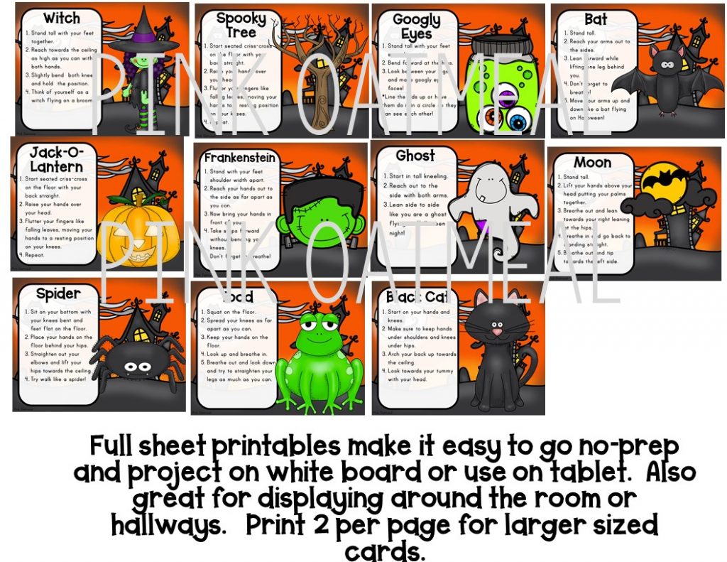 Halloween Yoga - Pink Oatmeal Shop