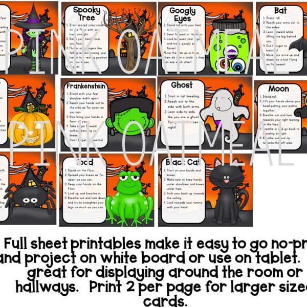 Halloween Yoga - Pink Oatmeal Shop