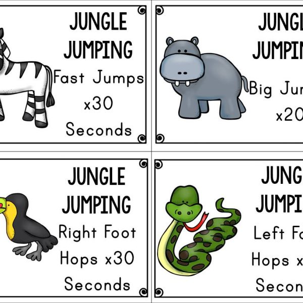 Safari Themed Brain Breaks - Pink Oatmeal Shop