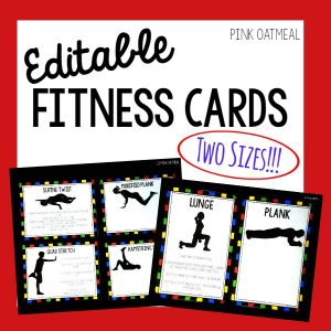 Exercise Task Cards Archives - Pink Oatmeal Shop