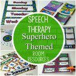 Superhero Speech Therapy Room Resources Pack - Pink Oatmeal Shop