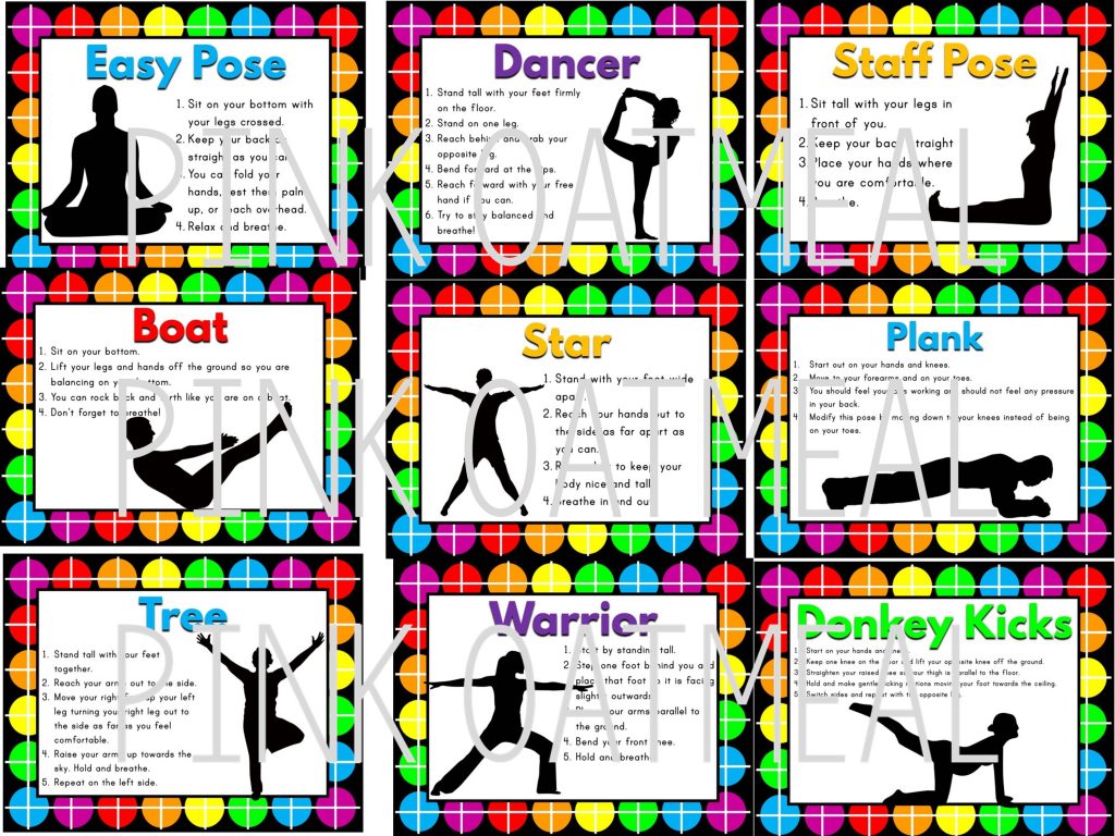 Yoga Circuit - Physical Education and Exercise Activities - Pink ...