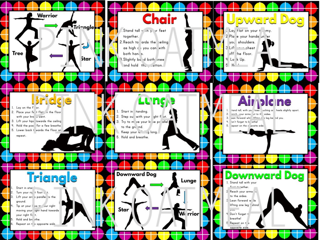 Yoga Circuit - Physical Education and Exercise Activities - Pink ...