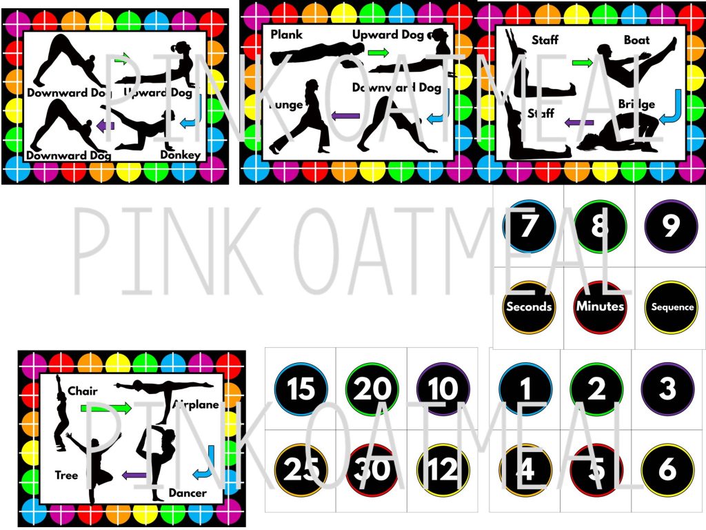 Yoga Circuit - Physical Education and Exercise Activities - Pink ...