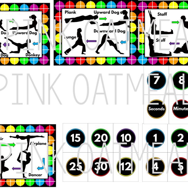 Yoga Circuit - Physical Education and Exercise Activities - Pink ...