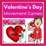 Valentine's Day Movement Games - Pink Oatmeal Shop