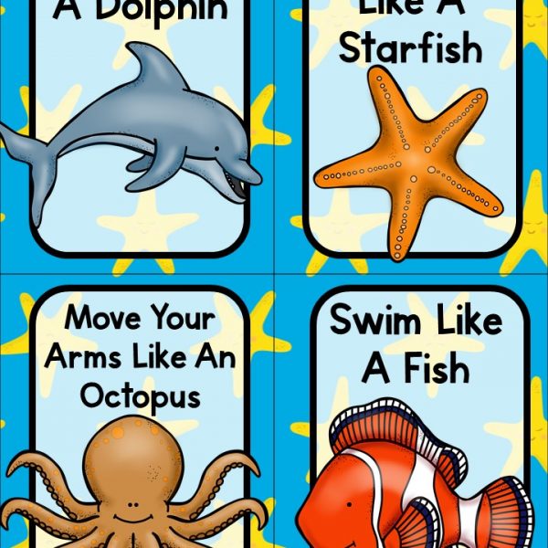 Ocean Themed Brain Breaks - Ocean Activities - Pink Oatmeal Shop