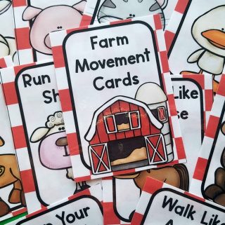 Farm Themed Movement Cards and Printables - Pink Oatmeal Shop