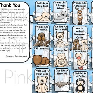 Arctic Movement Cards and Printables - Pink Oatmeal Shop