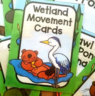 Wetland Movement Cards and Printables - Pink Oatmeal Shop