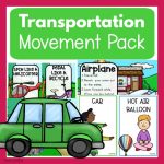 Transportation Theme Movement Pack - Pink Oatmeal Shop