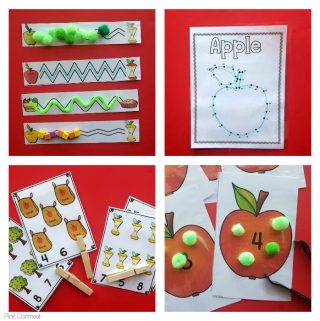 Apple Fine Motor Activities - Pink Oatmeal Shop
