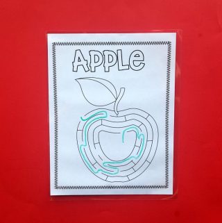 Apple Fine Motor Activities - Pink Oatmeal Shop