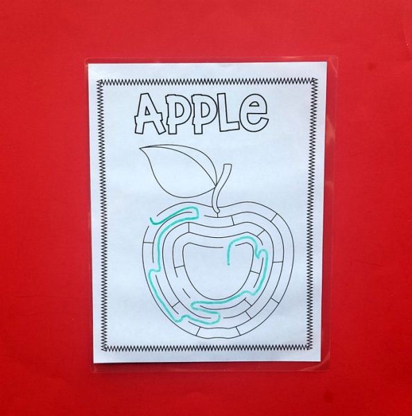 Apple Fine Motor Activities - Pink Oatmeal Shop
