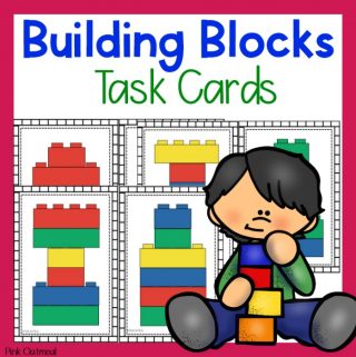 Building Blocks Task Cards - Pink Oatmeal Shop
