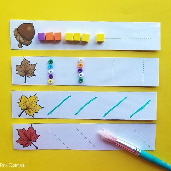 Fall Themed Fine Motor Activities - Pink Oatmeal Shop