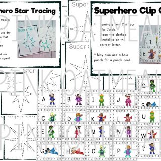 Superhero Themed Fine Motor Activities - Pink Oatmeal Shop