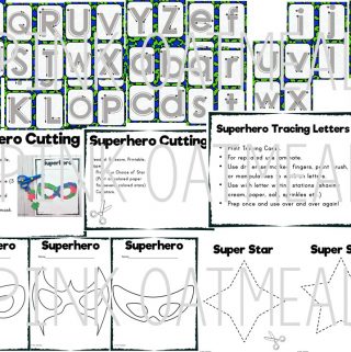 Superhero Themed Fine Motor Activities - Pink Oatmeal Shop