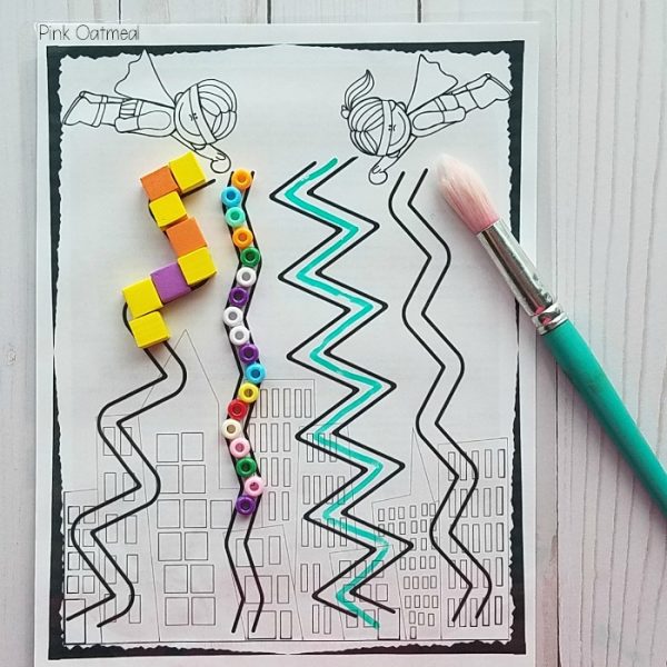 Superhero Themed Fine Motor Activities - Pink Oatmeal Shop