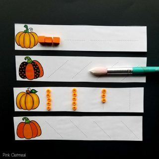 Pumpkin Themed Fine Motor Activities - Pink Oatmeal Shop