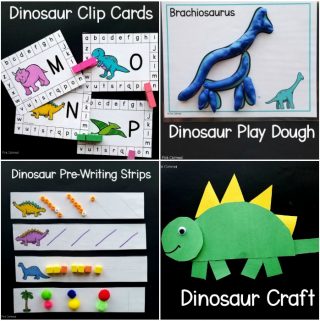 Dinosaur Fine Motor Activities - Pink Oatmeal Shop