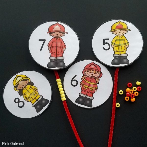 Fire Safety Fine Motor Activities - Pink Oatmeal Shop