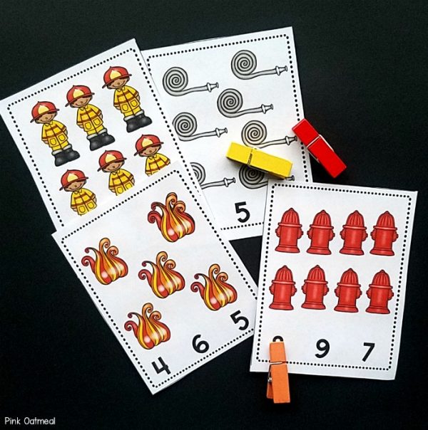 Fire Safety Fine Motor Activities - Pink Oatmeal Shop