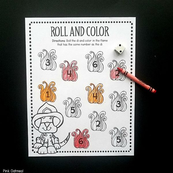 Fire Safety Fine Motor Activities - Pink Oatmeal Shop